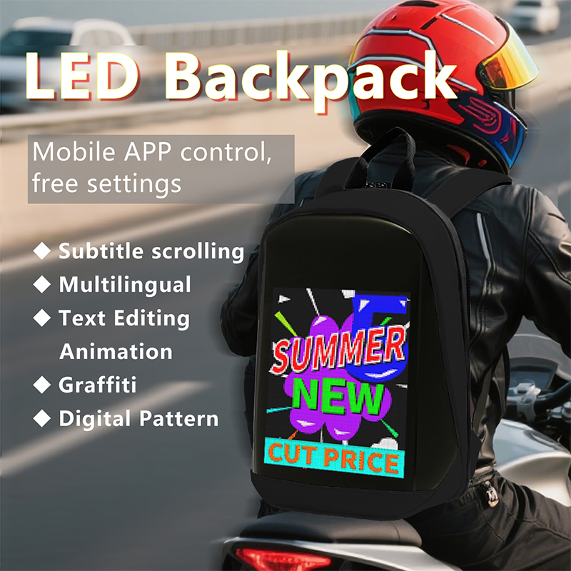 Pixel 96*128 LED Backpack High Resolution Display Backpack with Digital ...