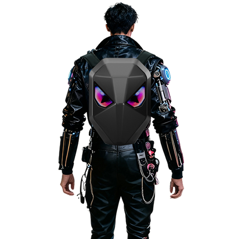 Smart 3D LED Backpack with Eyes Programmable Advertising Screen Display ...